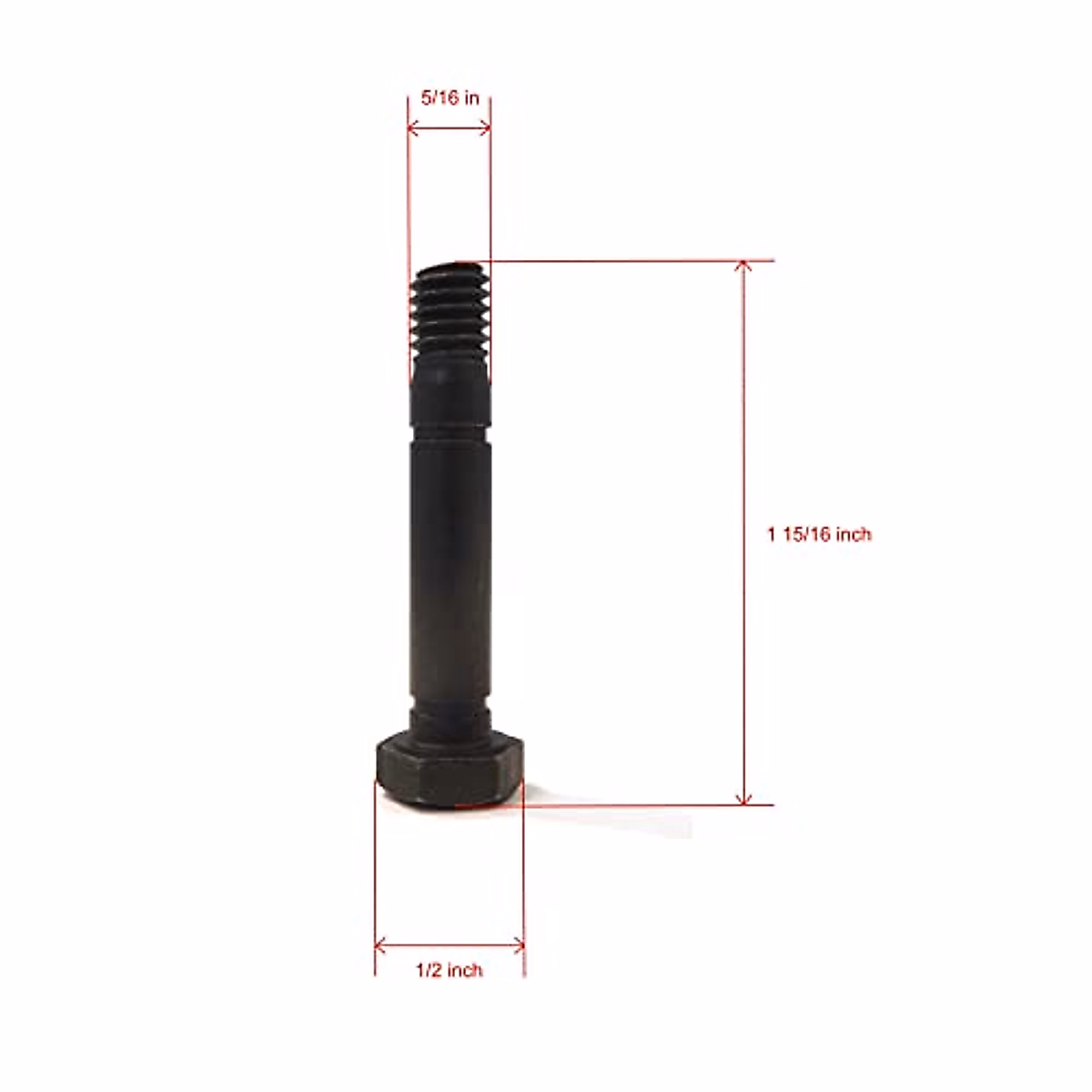 The ROP Shop | Shear Pin Bolt & Nut for Ariens Deluxe 24 921031, 921045 Snowblower Engines