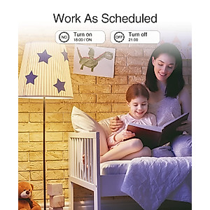 GHome Smart HomeKit Smart Plug, 15A Mini Plug Works with HomeKit and Homepod, Wi-Fi Outlet Socket Remote Control with Schedule Timer Function, Only for 2.4GHz Network, No Hub Required (2 Pack), White