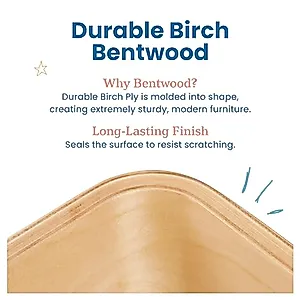 ECR4Kids Bentwood Rocking Chair, Kids Furniture, Natural