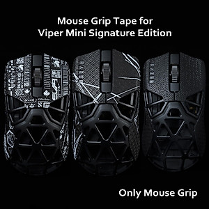 Hokeyio Mouse Grip Tape Sticker for Razer Viper Minise Mini Signature Edition Non Slip Suck Sweat Pre Cut Easy Instand M4A4