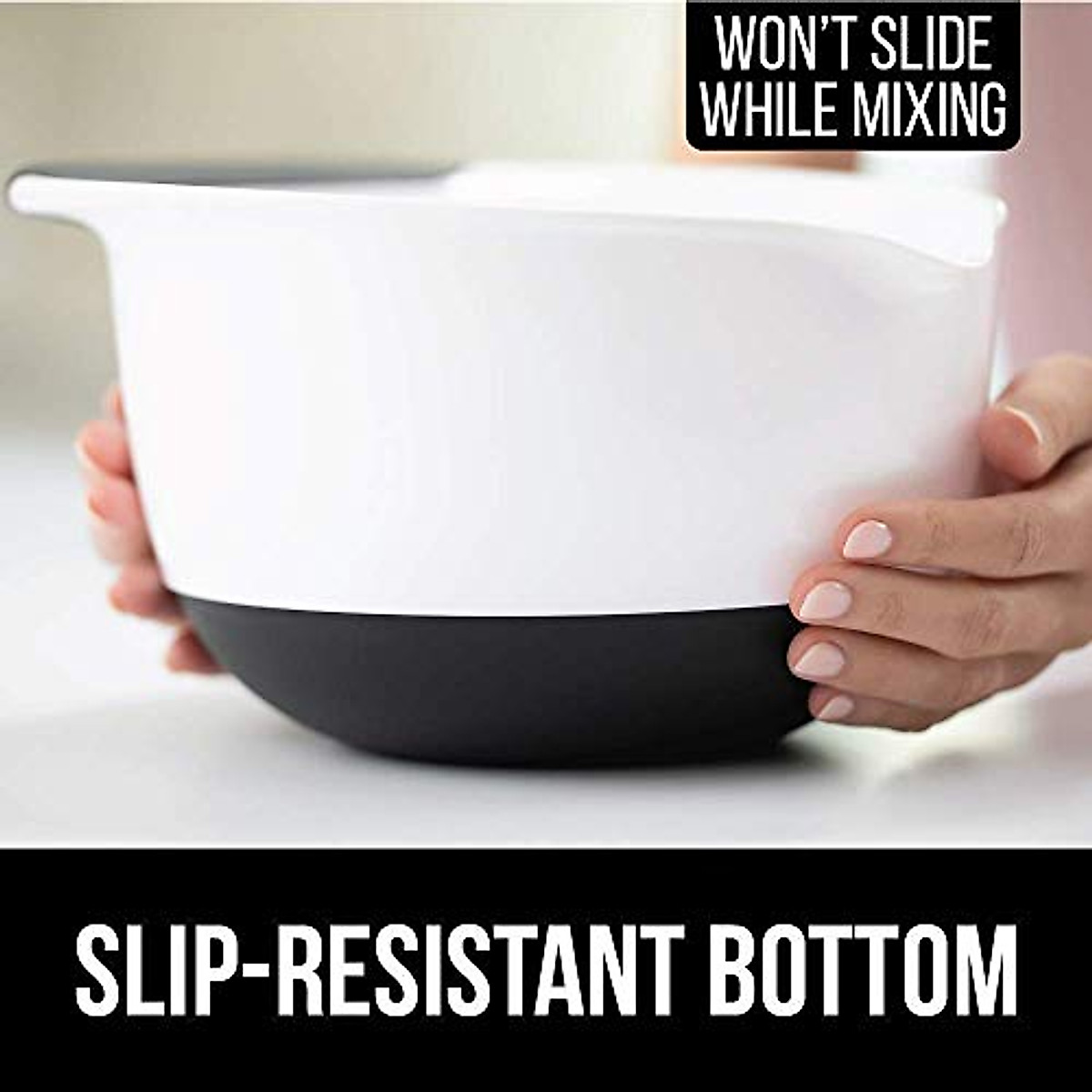 Gorilla Grip Cutting Board Set of 3 and Mixing Bowl Set of 2, Both in Aqua Color, Mixing Bowls Include 5 Qt and 3 Qt Sizes, Dishwasher Safe, 2 Item Bundle