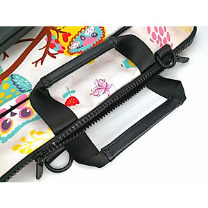 icolor 13" Laptop Shoulder Bag Sleeve Holder,11.6" 12" 13.3 inch Computer Tablet Canvas Handbag Case Notebook Messenger Briefcase