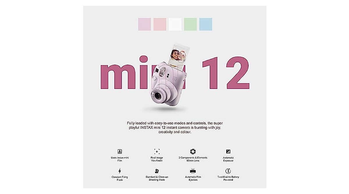 Fujifilm Instax Mini 12 Bundle – Capture Memories Instantly