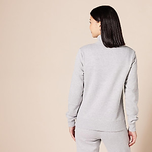 Amazon Essentials Women's Long-Sleeve Fleece Quarter-Zip Top (Available in Plus Size), Light Grey Heather, Medium