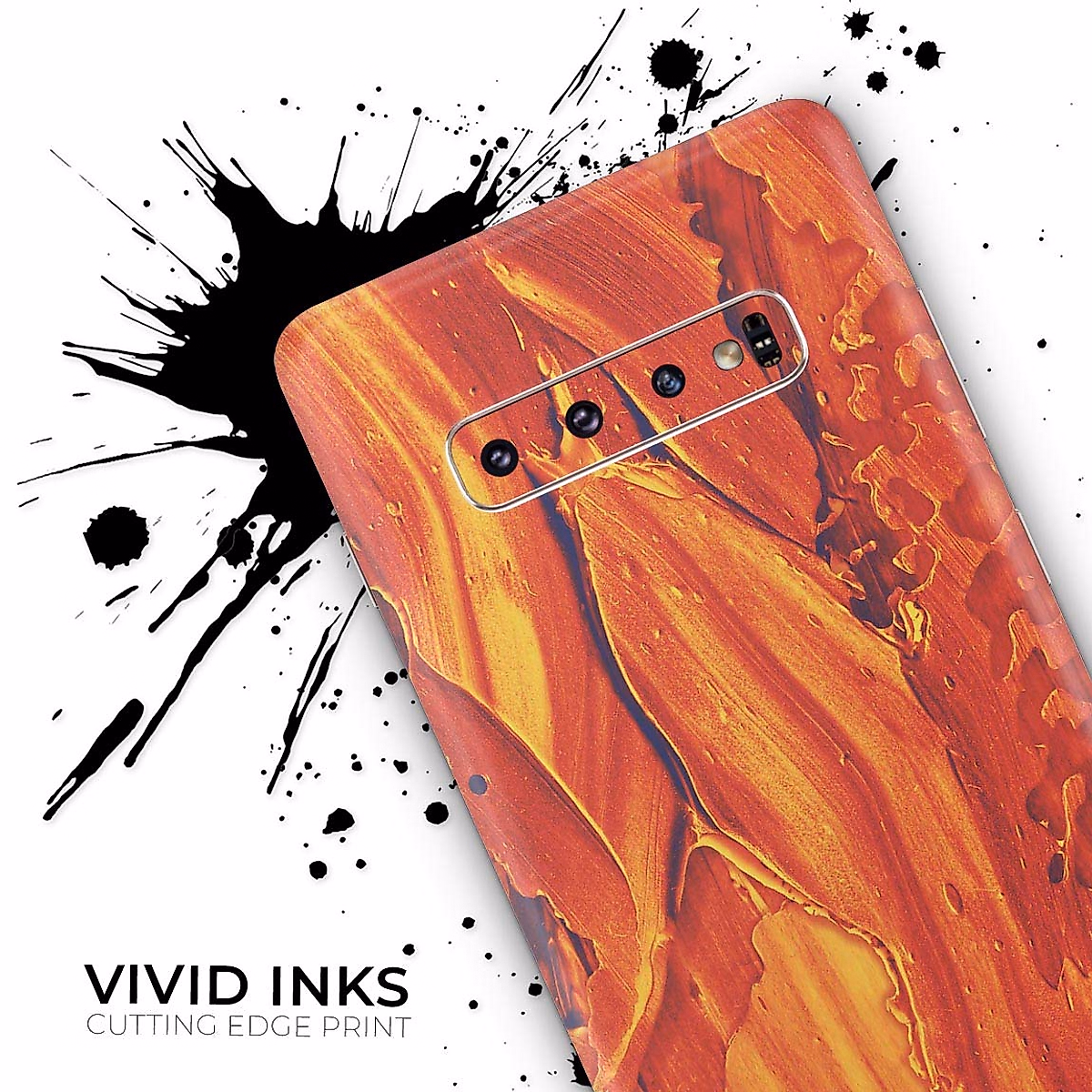 DesignSkinz Liquid Abstract Paint Remix V75 Protective Vinyl Decal Wrap Skin Cover Compatible with The Samsung Galaxy S20 (Screen Trim & Back Glass Skin)