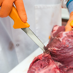 ULTRASOURCE Boning Knife, 5" Straight/Stiff Blade, Polypropylene Handle