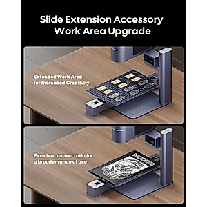 LaserPecker LP4 Laser Engraver Ultimate Bundle with Air Purifier, Slide and Rotary Extension, Dual Laser Engraving and Cutting Machine for Metal, Wood, Acylic, Jewelry etc.