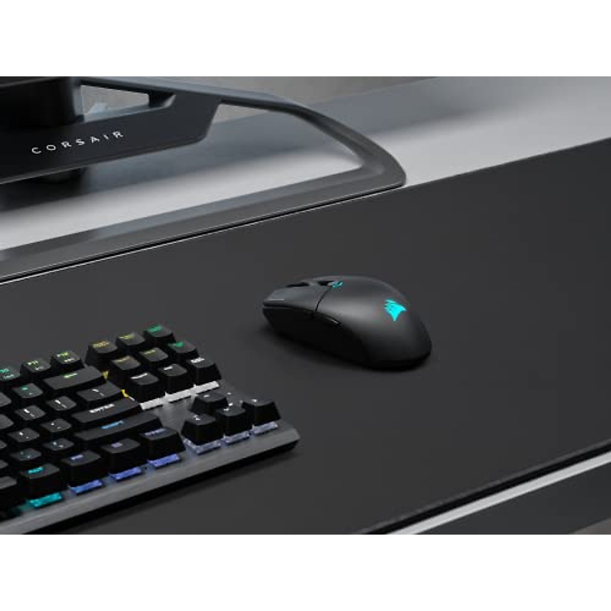 Corsair KATAR Elite Wireless Gaming Mouse - Ultra Lightweight, Marksman 26,000 DPI Optical Sensor, Sub-1ms Slipstream Wireless Connection, Up to 110 Hours of Rechargeable Battery Life - Black