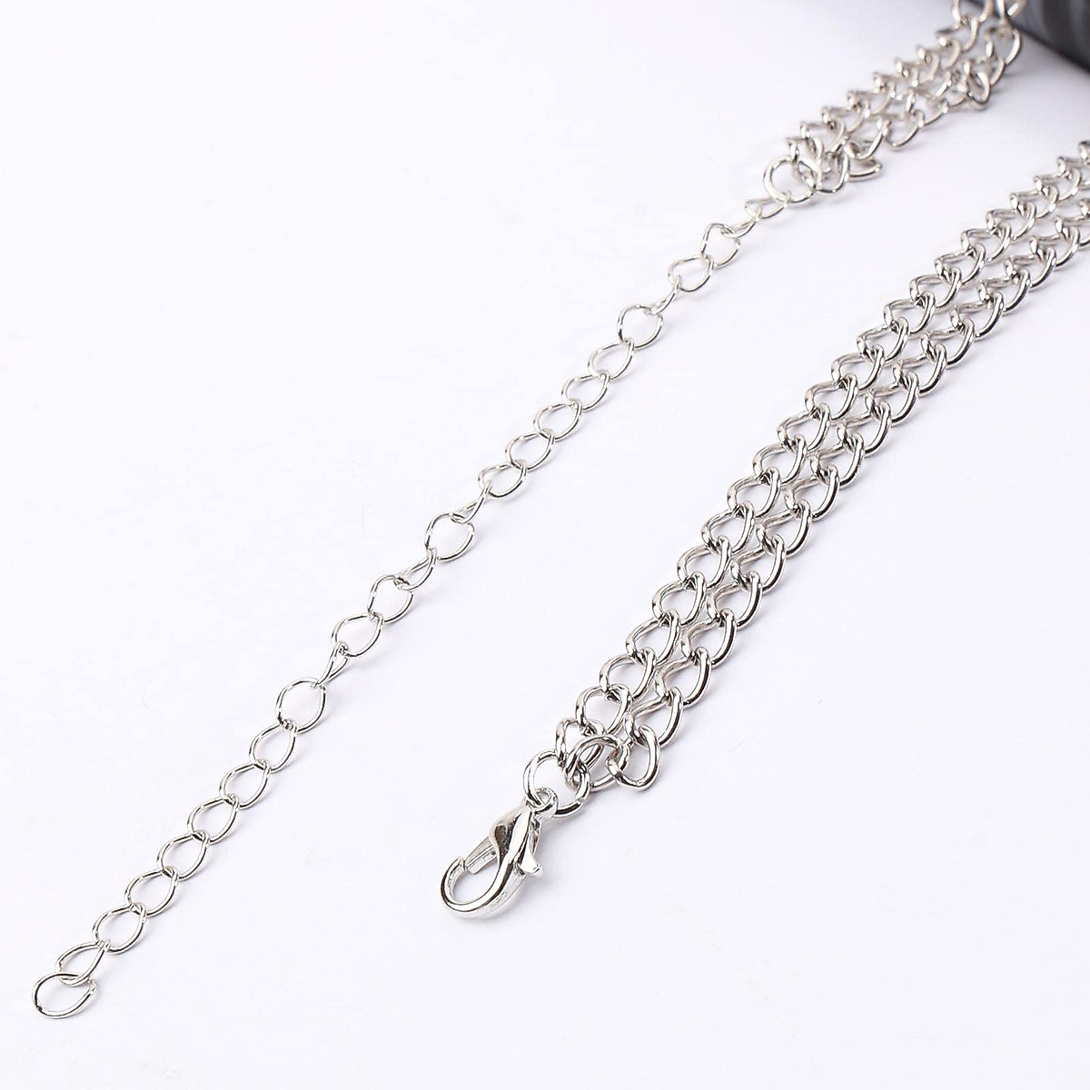 Yheakne Punk Snake Pendant Necklace Choker Silver Layered Serpent Necklace Chain Gothic Snake Necklace Retro Snake Collar Necklace Jewelry for Women