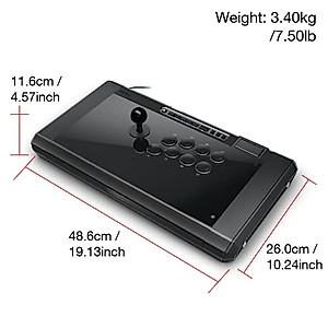 Qanba Q7 Obsidian 2 Wired Joystick for PlayStation 5/4 and PC