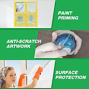 E-SDS Masking Liquid Tape, Transparent Peelable Coating, Used for Priming Window Painting, 1 Quart