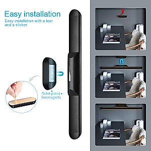 WILLED Dimmable Touch Remote Control Light Bar, 5W Built-in 2000mAh Battery and Stick Magnet Mount, for Reading, Closet, Cabinet, Makeup Mirror, Bedside, Study Light