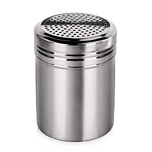 New Star Foodservice 28478 Stainless Steel Dredge Shaker, 10-Ounce, Set of 2