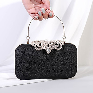 Nova&Aria Women Evening Bag Envelope Clutch Purse Shiny Sequins Bridal Handbag Wedding Party Prom 02