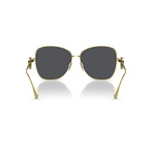 Versace Woman Sunglasses Gold Frame, Dark Grey Lenses, 60MM
