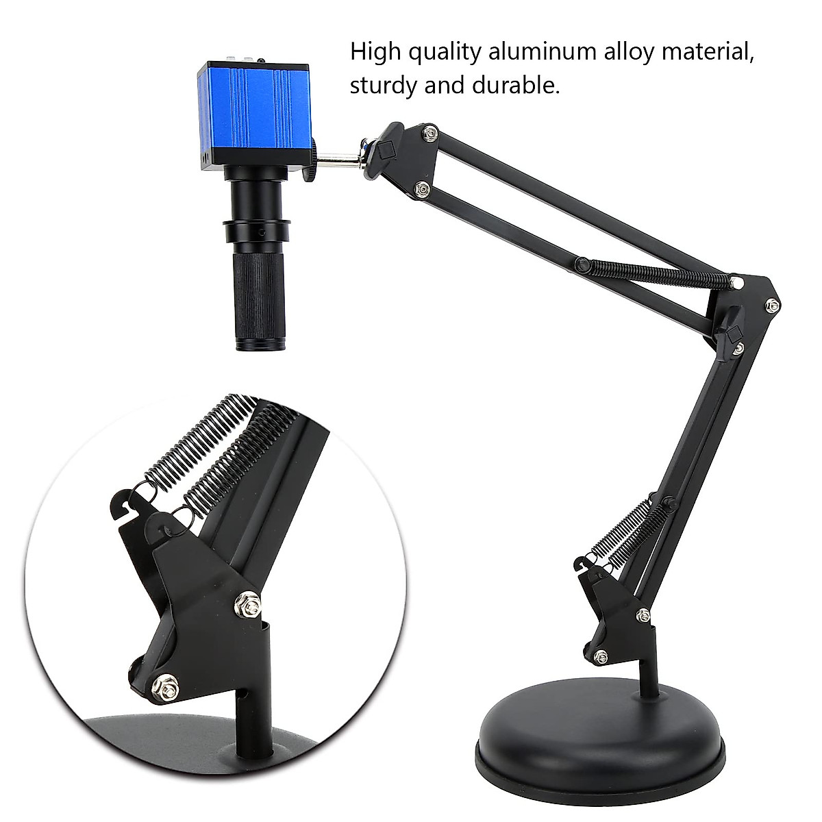 USB Video Microscope Camera, USB Video Microscope Camera 51MP 1080P 2K 120X Zoom Lens Microscope Camera with Adjustable Stand, Microscopes (US Plug)
