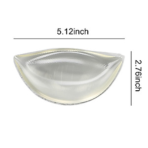 Conolu Clear Silicone Bra Inserts - Triangle Gel Breast Inserts Enhancers Waterproof Push Up Pads Bra for Bikini Swimsuit