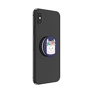 PopSockets PopTop (Top only. Base Sold Separately.): Swappable Top for PopGrip Bases, PopGrip Slide, Otter+Pop & PopWallet+ - Princess Llama