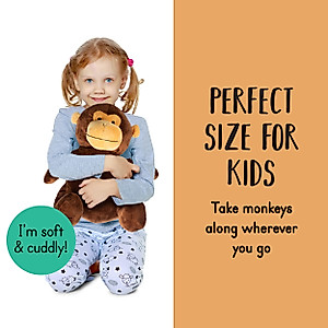 Talking Stuffed Mommy Monkey with 3 Baby Monkeys in her Tummy | Plush Monkey | Monkey Stuffed Animals | Stuffed Animal Family | Stuffed Animal Mom and Baby | Stuffed Animals for Ages 0+