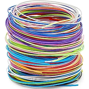 1.75mm PLA 3D Pen Filament Refills, Dimensional Accuracy +/- 0.03mm (24 Colors, 10ft/Color, 240 Ft)
