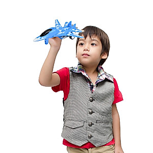 Mozlly Combat F 22 Toy Plane Set – Friction-Powered Kids Fighter Jet Toy Bundle Camouflage Toy Airplanes for Boys & Girls – Pull Back Air Force One Toy Military Jet Model Plane Set of 3