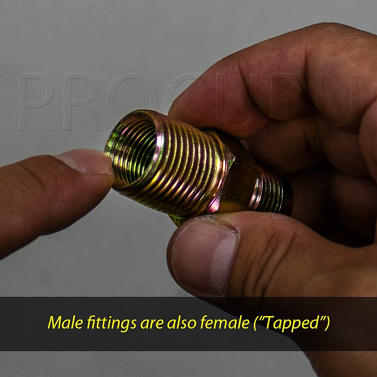 PROCURU 1" OD x 12" (1Ft) x 3/4"MIP x 3/4"FIP Universal Gas Flex Connector Kit with Gas Valve, Weatherproof MaxFlow Stainless Steel Tubing for Tankless Water Heater (Blue B1 Series)