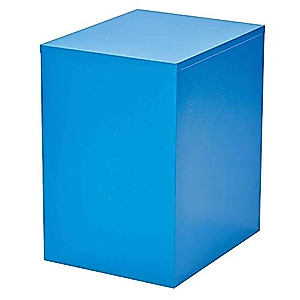 OSP Home Furnishings HPB Heavy Duty 3-Drawer Metal File Cabinet for Standard Files and Office Supplies, Blue Finish