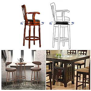 2 Pack 8 Inch Heavy Duty Bar Stool Swivel Replacement, 550lbs Capacity Swivel Mechanism Plate for Furniture, Seat Swivel Base Bar Stool Swivel Mount Plate, Ball Bearing Swivel Boat Seat, Black