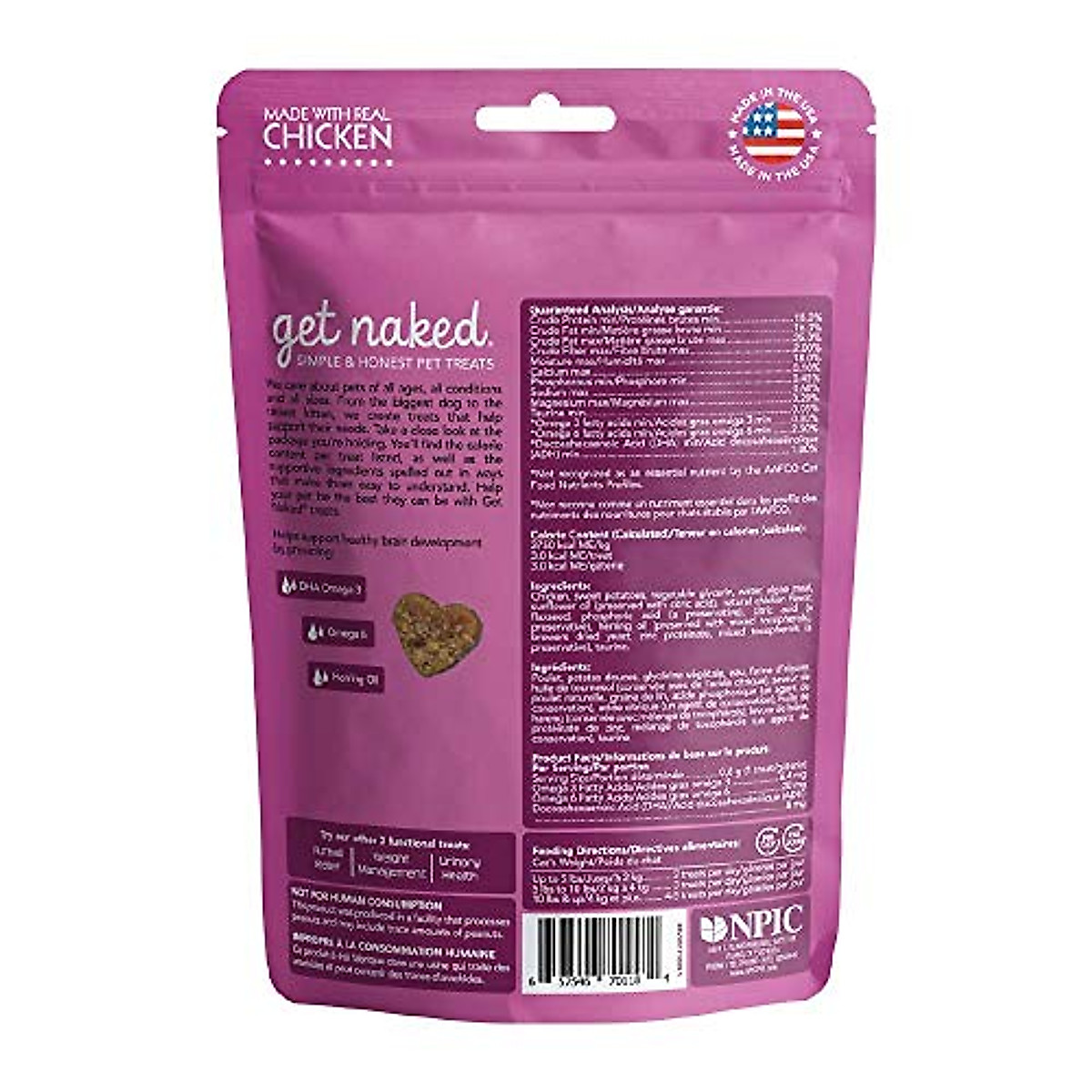 Get Naked 1 Pouch Kitten Health Soft Treats, 2.5 Oz