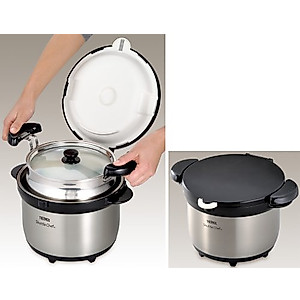 THERMOS vacuum heat insulation cooker Shatorushefu 3.0L clear stainless KBG-3000 CS