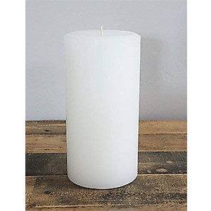 Mister Candle - 4 inch by 8 inch Tall Citronella Scented Pillar Candle - Indoor & Outdoor Use