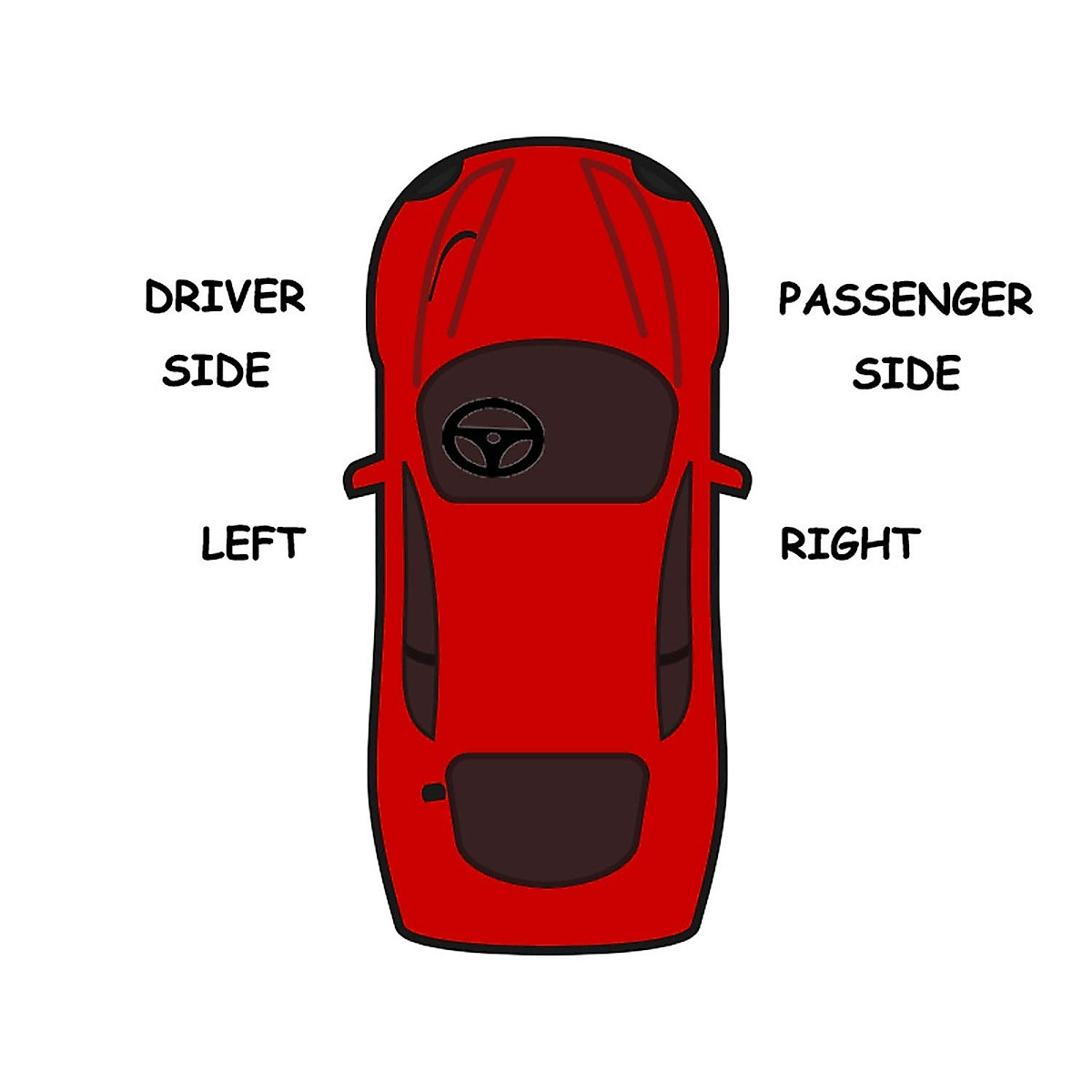 WLLW Mirror Glass fit for 2006 2007 2008 2009 2010 HYUNDAI SONATA Driver Side Only Left Flat Replacement Glass