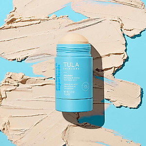 TULA Skincare Claycation - Detoxing & Toning Face Mask Stick, Tightening, Detoxing & Toning, Draws Out Dirt & Oil, Contains Mediterranean Clay, Apple Cider Vinegar, & Witch Hazel, 1.23 oz.