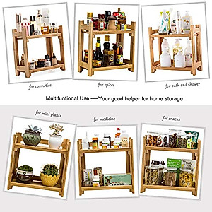 GOBAM Bamboo Bathroom Caddy Organizer with Drawer, Medium - Shower Storage for Shampoo, Conditioner, Soap - Waterproof Shower Caddy Stand for Bathroom, Bedroom, or Office - Natural