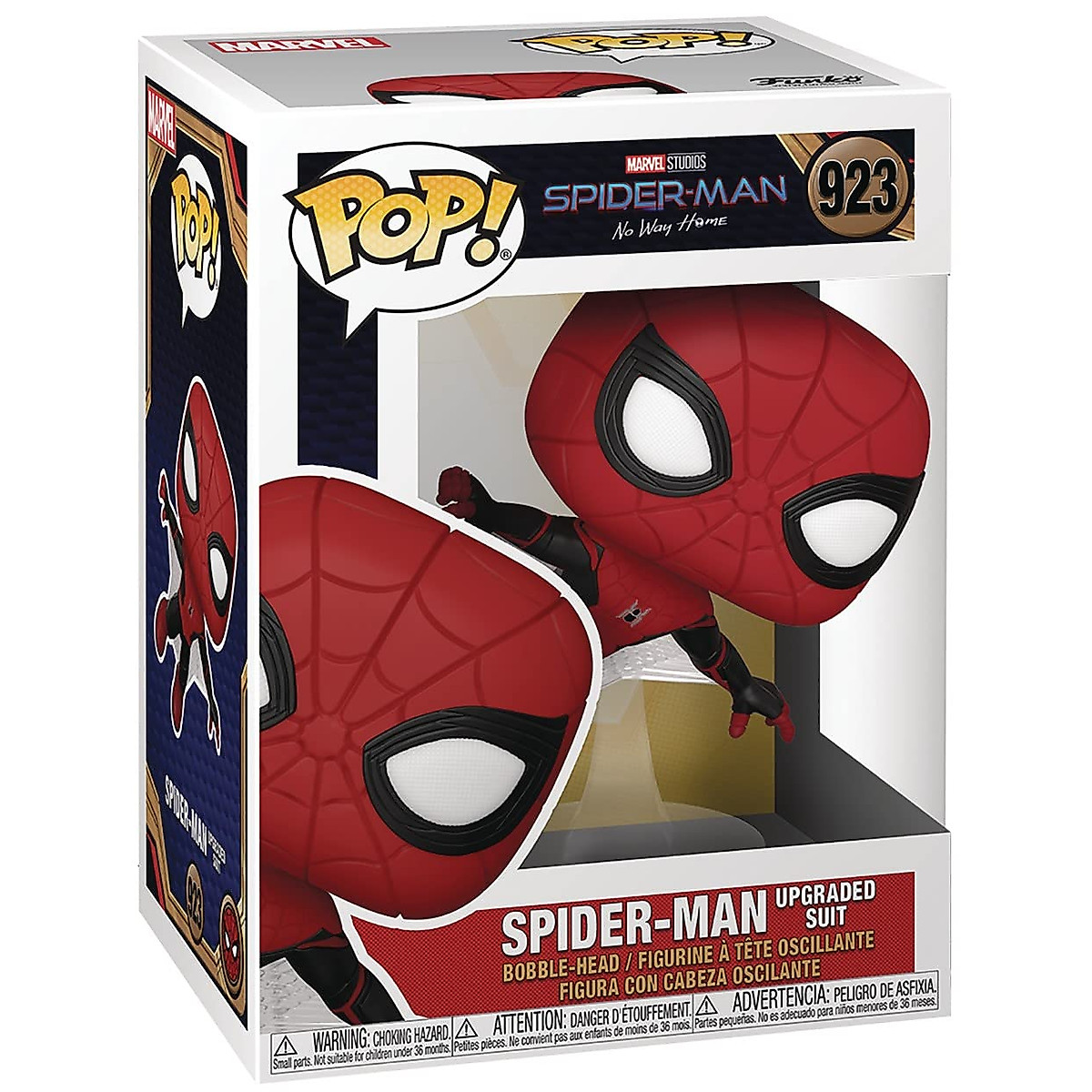 POP Pop! Marvel: Spider-Man: No Way Home - Spider-Man in Upgraded Suit (Bundled with EcoTEK Pop Box Protector Case)