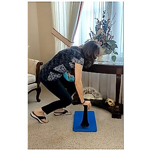 Innprodica Mobility Aid Tool Help-Me-Up Garden Kneeling pad with Support Post Handle Grip to Reduce Knee and Back Stress. to Help with Kneeling Exercising or Physical Therapy.