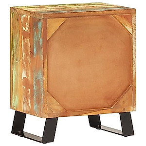 YPWRENH Chest of Drawers Cabinets Nightstand 15.7 "x11.8 x19.7 Solid Reclaimed Wood Suitable for bedrooms, Living Rooms and Kitchens