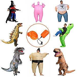 Uderwarb Inflatable Costume Fan Replacement, Mini Blower Fan Dinosaur Pump for Inflatable Costume Blow Up