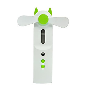 JZRH USB Mini Folding Electric Fan Humidifier Portable Keep Air Cooler Charging Home Multifunctional Appliance Desktop Ventilation Pink Water Replenishment Meter Fan (Heart-Shaped Key)