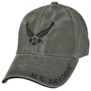 EAGLE CREST U.S. Air Force Hap Arnold Wings Washed Black Baseball Cap One Size