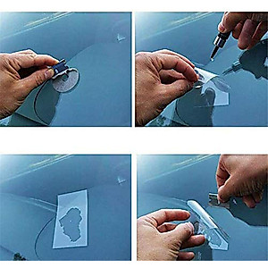 Automotive Glass Nano Repair Fluid-Car Windshield Repair Resin Cracked Glass Repair Kit,Glass Corrector Set, Crack Repairing for Car