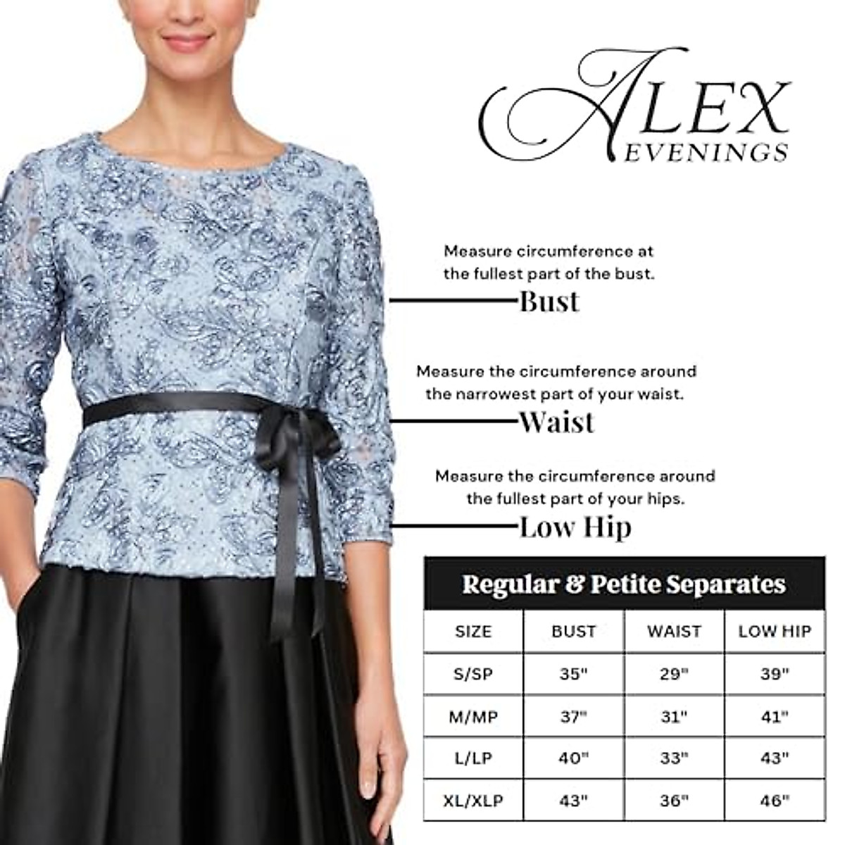 Alex Evenings Women's Straight Leg Dress Pant (Petite Regular Plus Sizes), Solid Black, MP