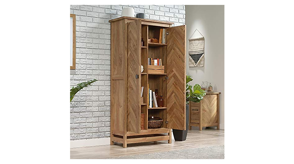 Stylish Sauder Cannery Bridge Storage Cabinet