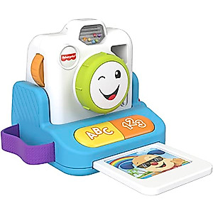 Fisher-Price Laugh & Learn Click & Learn Instant Camera, Early Role Play Toy with Music and Light for Baby and Toddlers 6-36 Months