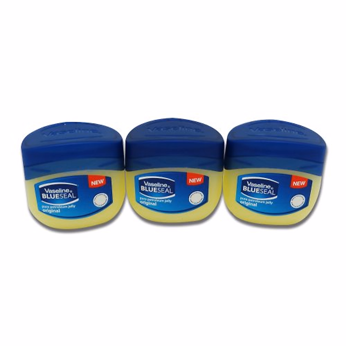 Vaseline Petroleum Jelly Travel Size Pure BlueSeal Original 1.7oz (50ml) (3 Pack)