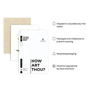 Haus and Hues Highland Cow Wall Art - Highland Cow Print and Bull Wall Art Cow Wall Decor Cow Pictures Wall Decor | Farmhouse Pictures Cow Print Animal Bull Pictures for Wall (Sunflower, 12x16 Unframed)