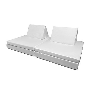 Mod Blox 6 Piece Waterproof Liner for Soft Furniture Playset Modular Microsuede Foam Play Couch for Creative Kids