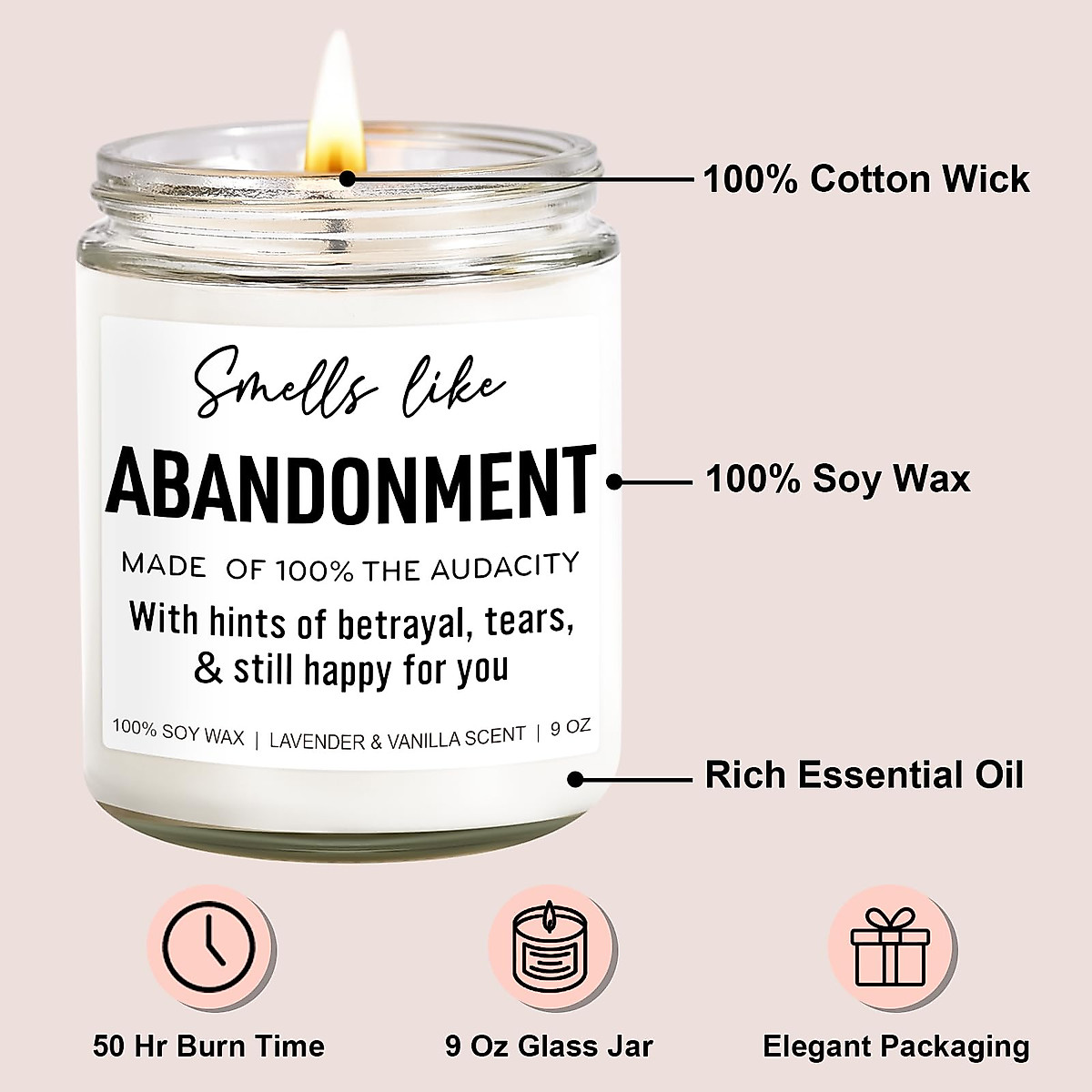 Younift Candle, Farewell Gifts for Coworkers, Goodbye Gifts, Going Away Gifts for Coworkers Women, Coworker Leaving Gifts for Women, Men, Retirement Gifts, Leaving Job, Moving Away Gifts for Friends