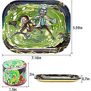Cartoon Pattern 2 Piece Grinder tray Set, Delicate And Cute, Ideal Gift for Friends