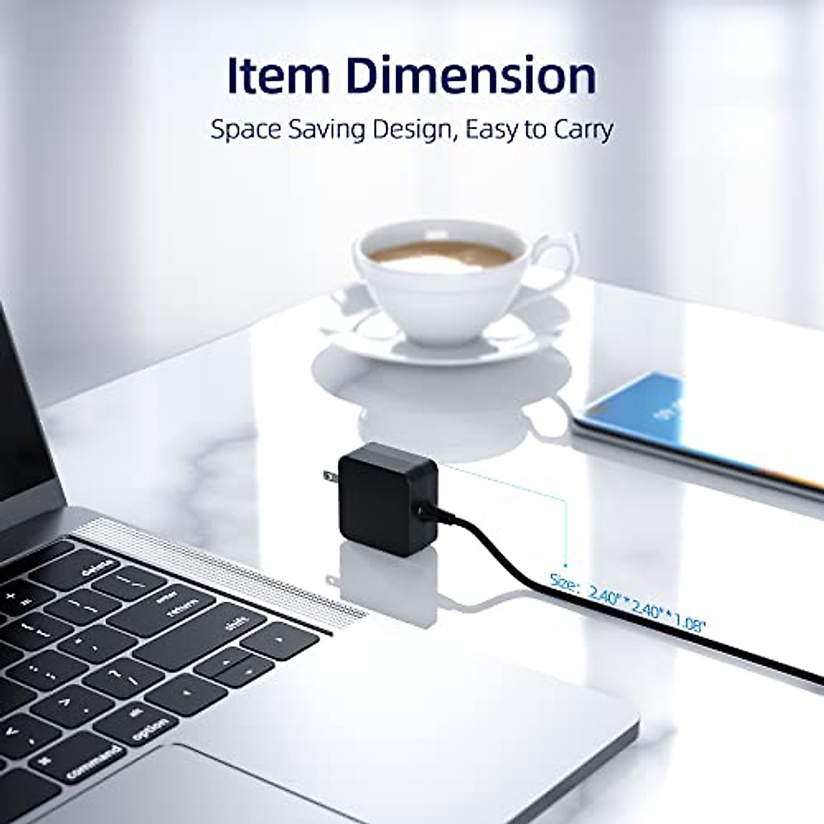 Charger for Asus Chromebook, (UL Certified Safety), 45W, USB C